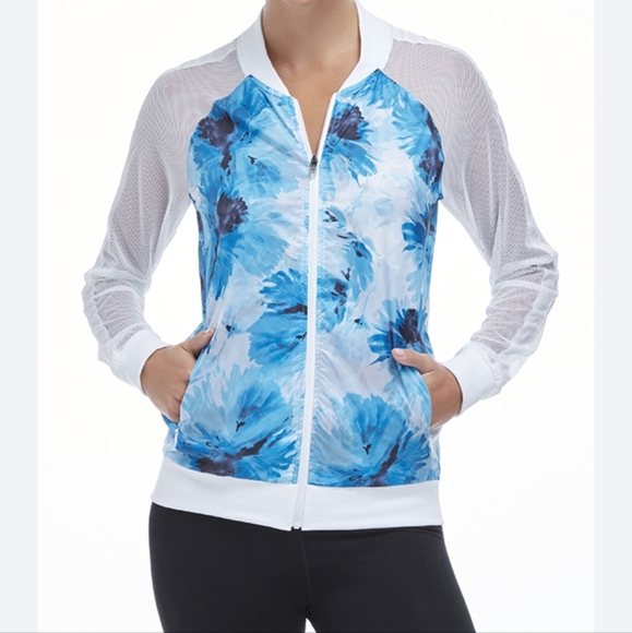 Fabletics | Jackets & Coats | Nwt Fabletics Atlanta Floral Mesh ...